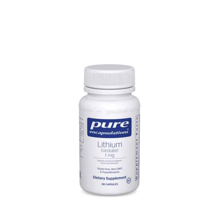 Lithium (Orotate) 1mg 90c by Pure Encapsulations